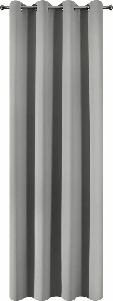 ZATEMŇOVACÍ ZÁVĚS NA KROUŽCÍCH LOGAN 140X270 CM ŠEDÁ