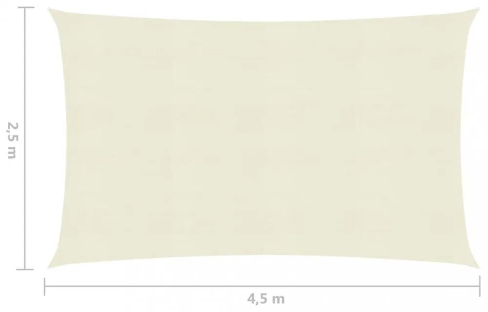 Stínící plachta obdélníková HDPE 2,5 x 4,5 m Dekorhome Antracit