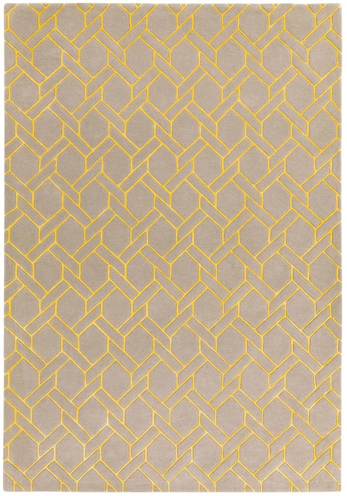 Kusový koberec Asiatic Nexus Fine Lines - žlutý