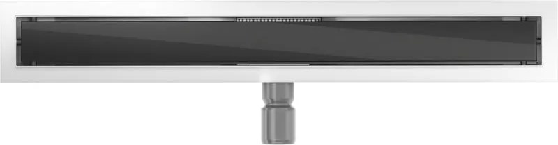 Mexen Flat MGB lineární odtok 70 cm, černé sklo - 1026070-15
