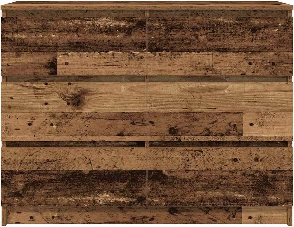Příborník starého dřeva 100x35x76 cm Dřevěná konstrukce 3328505