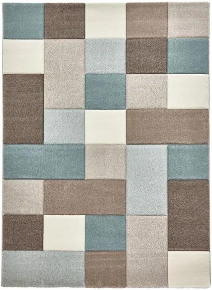Modrobéžový koberec Think Rugs Brooklyn, 120 x 170 cm