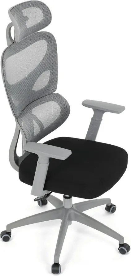 Kancelářská židle KA-K2081 GREY, houpací mechanismus, šedá