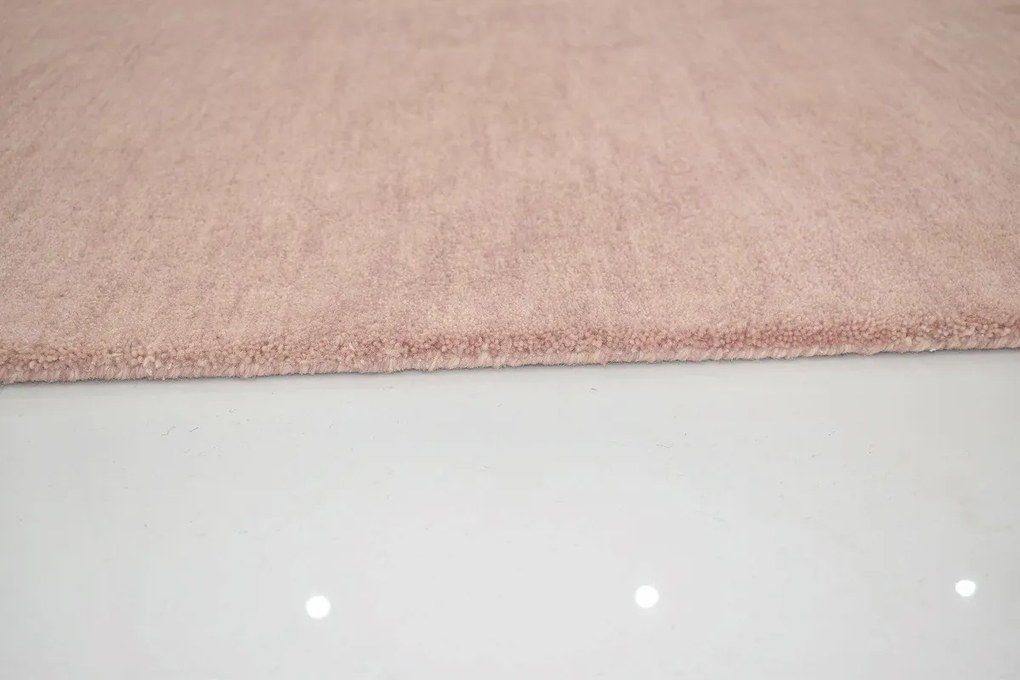 Ručne všívaný kusový koberec Asra wool pink, 40x60, ružová, obývacia izba, Asra