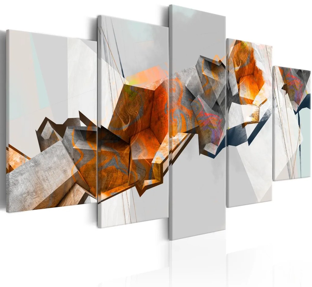Murando DeLuxe Abstraktní obraz - bloky Velikost: 130x65 cm