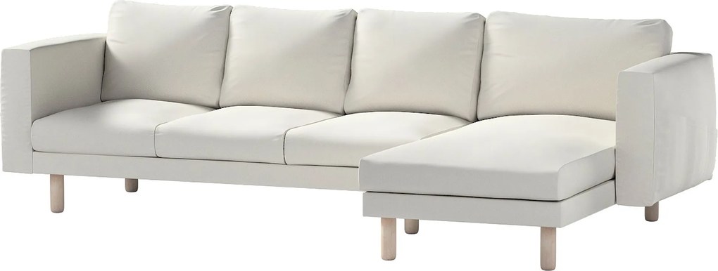 Potah na pohovku IKEA Norsborg 4-místná se šezlongem barva šedá látka pletený vzor