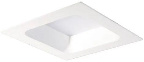 Podhledové LED světlo do koupelny ROSSI, 20W, teplá bílá, 10x10, bílé Italux ROSSI SQUARE DG-205S/WK-WW