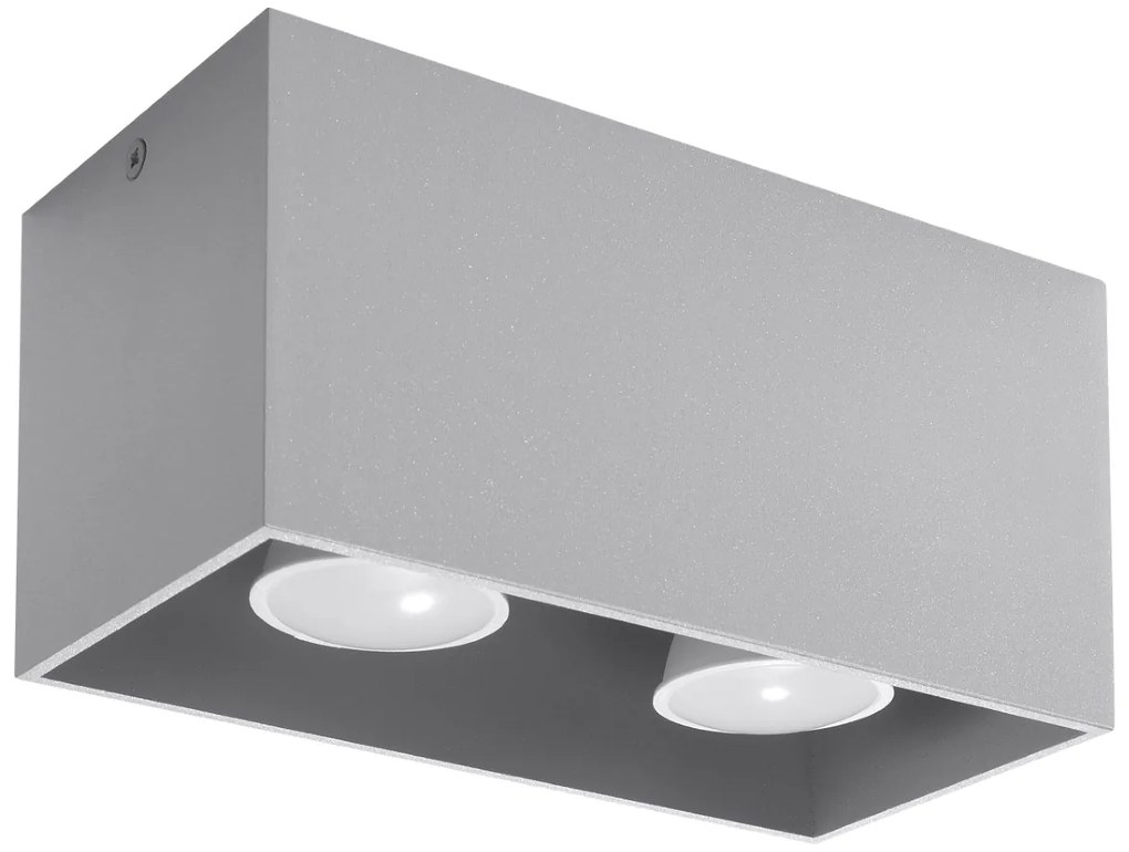 Sollux Lighting Stropní svítidlo QUAD šedé