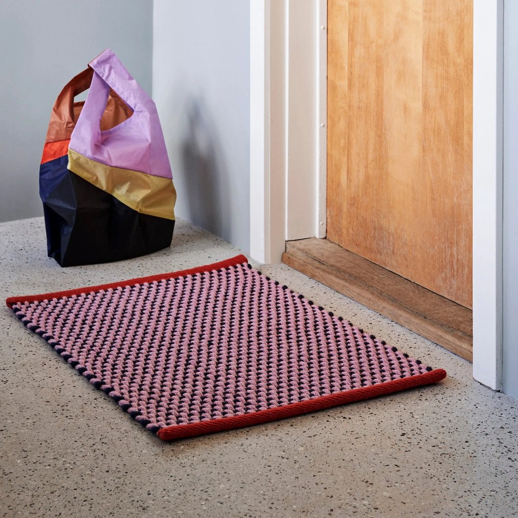 HAY Rohožka Door Mat, 70x50, Mat Yellow