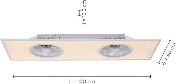LD 14643-16 Zápustný ventilátor FLAT-AIR LED - LEUCHTEN DIREKT / JUST LIGHT