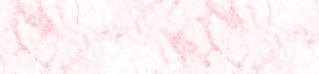 DIMEX | Fototapeta do kuchyně Světle růžová mramorová textura KI-260-276 | 260 x 60 cm | růžová