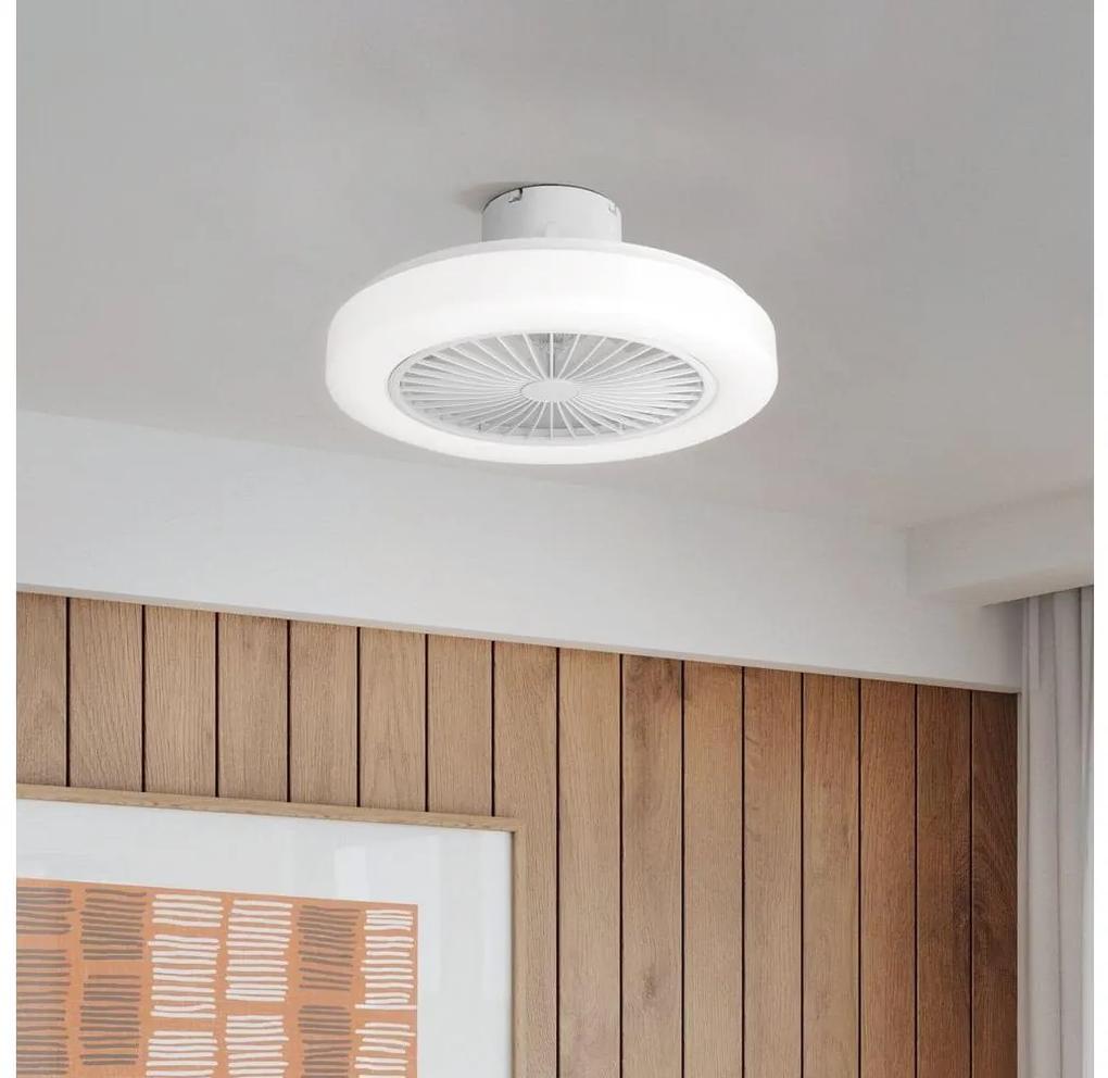 Eglo | Eglo 35095 - LED Stmívatelný stropní ventilátor ORTONA LED/25,5W/230V bílá + DO | EG35095