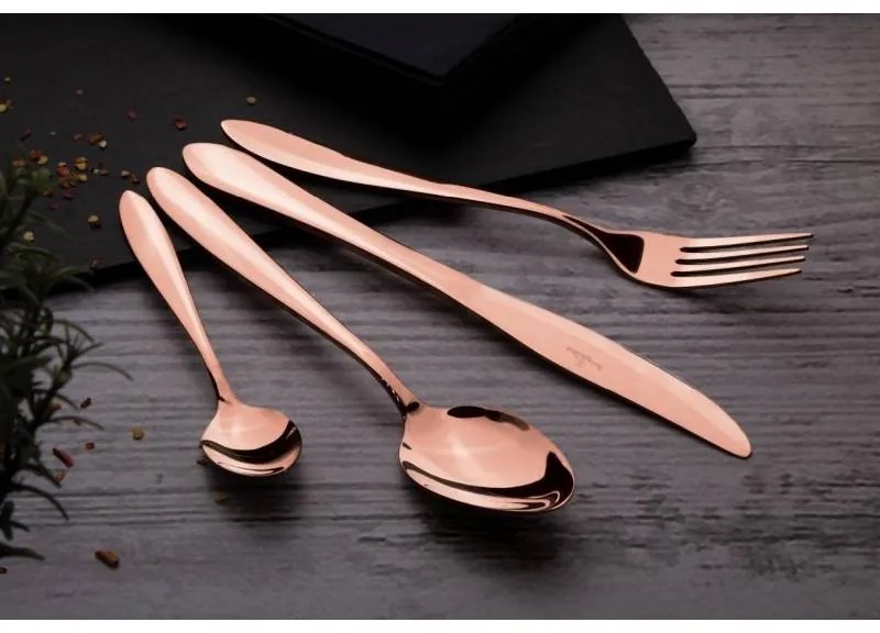 BERLINGERHAUS Sada příborů 24 ks nerez satin Rosegold Metallic Line BH-2623