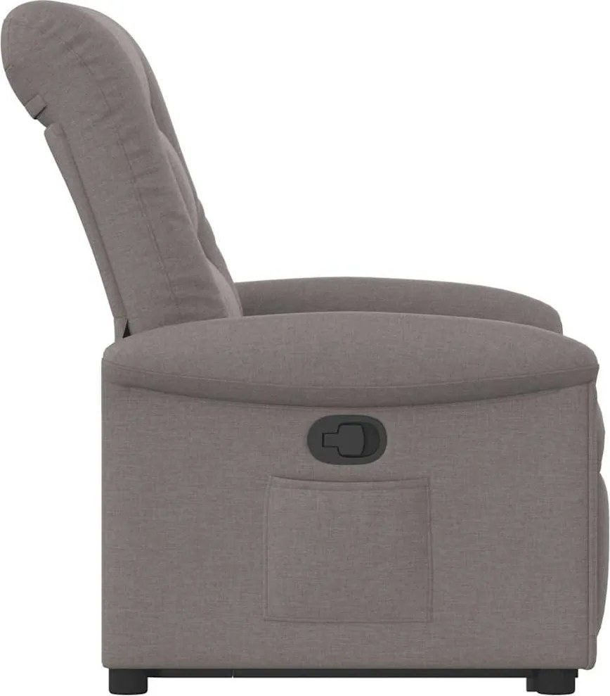 Zvedací polohovací křeslo taupe textil 3303261
