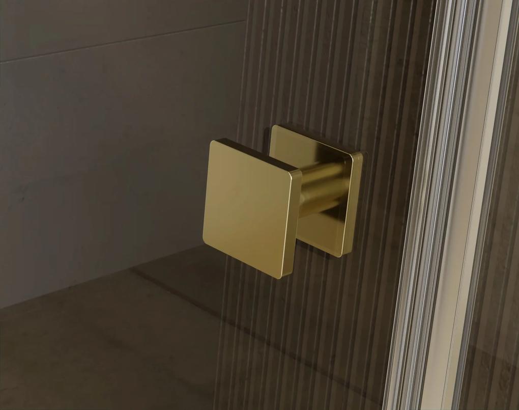 Besco Pixa 100x90/120x90 obdélníkový sprchový kout, gold Orientace: Levá, Rozměr sprch.dveří: 100cm