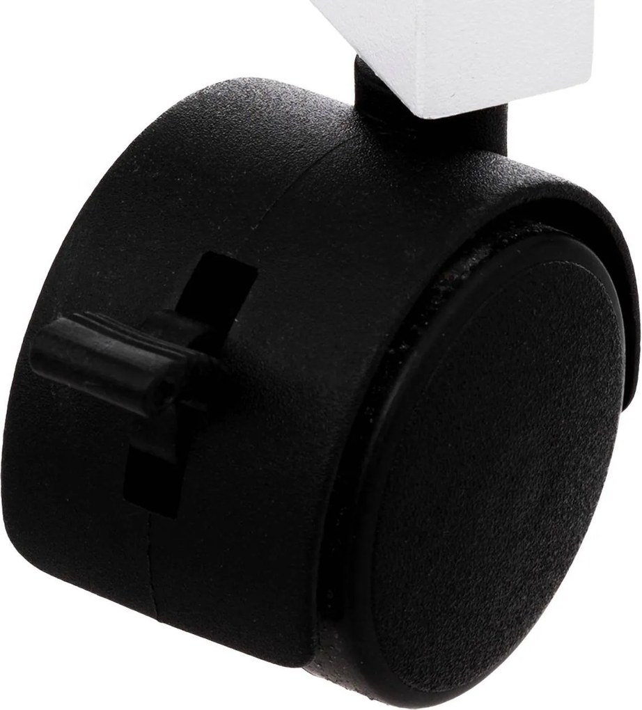 Extra úzký koupelnový regál na kolečkách, 3 police, šířka 15 cm, bílý