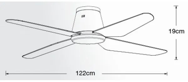 Lucci Air 213000 - Stropní ventilátor AIRFUSION ARIA černá + dálkové ovládání