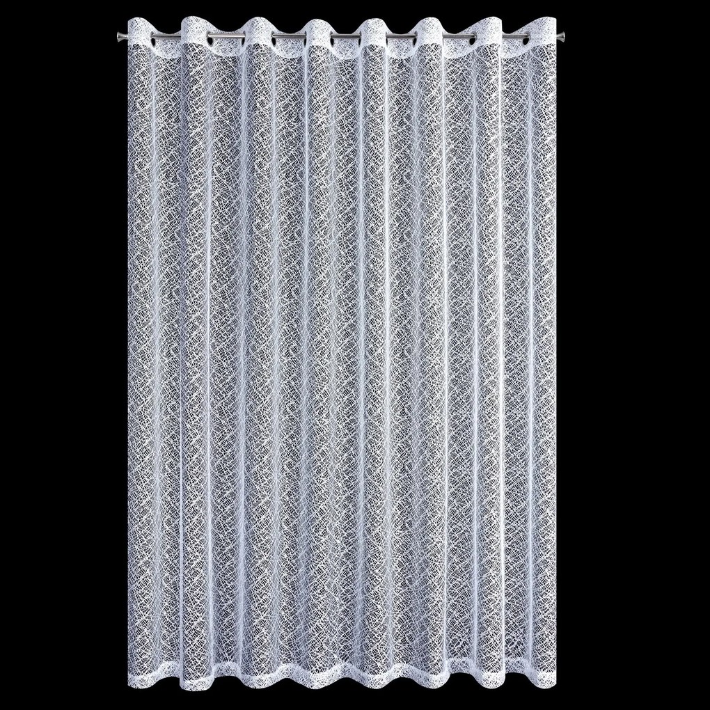 ZÁCLONA NA KROUŽCÍCH AMANDA 300 CM X 250 CM CM BÍLÁ