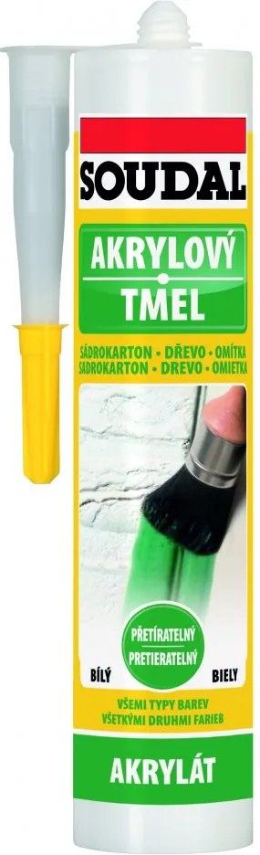 SOUDAL akrylový tmel bílý 280ml 1200100
