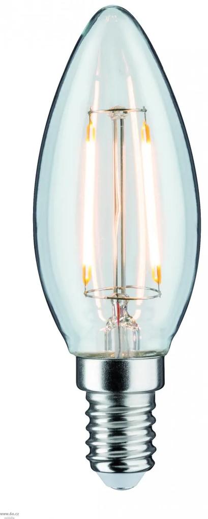 Paulmann 28363 Paulmann, LED filament svíčková žárovka, 2,5W LED, E14, výška 9,7cm