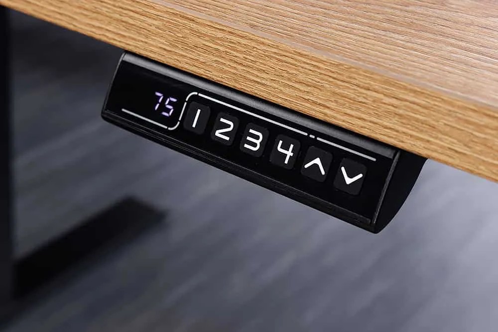 Výškově nastavitelný psací stůl Jayden 120 cm imitace dub - skladem