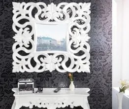Moderní nástěnné zrcadlo - Venice, bílé