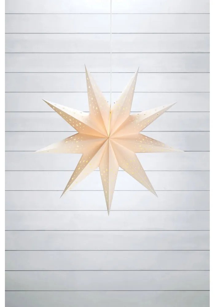 Bílá světelná dekorace s vánočním motivem ø 75 cm Solvalla – Markslöjd