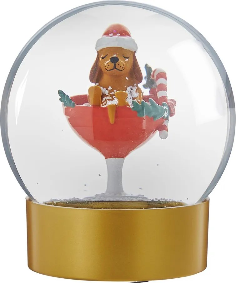 CELEBRATE X-MAS Sněhová koule pes 11 cm
