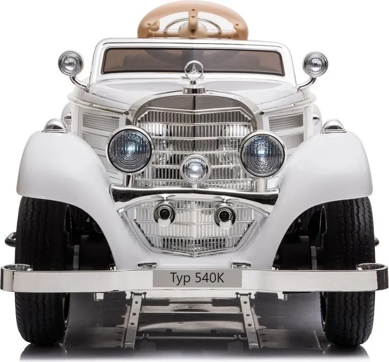LEAN CARS Elektrické autíčko Mercedes 540K Premium LED MP3 bílé