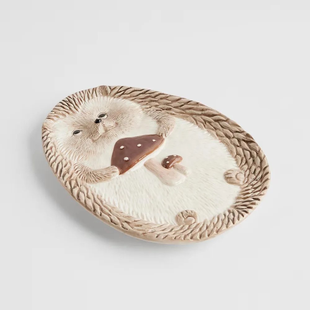 HOME & YOU Dekorační talíř ježek 22 x 28 cm