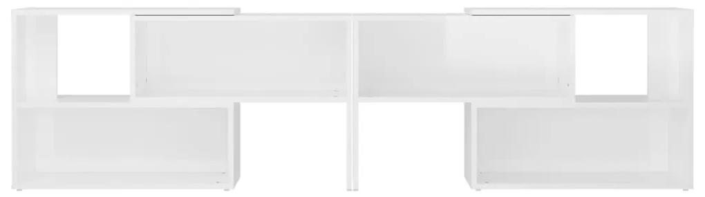 vidaXL TV skříňka bílá s vysokým leskem 149x30x52 cm kompozitní dřevo