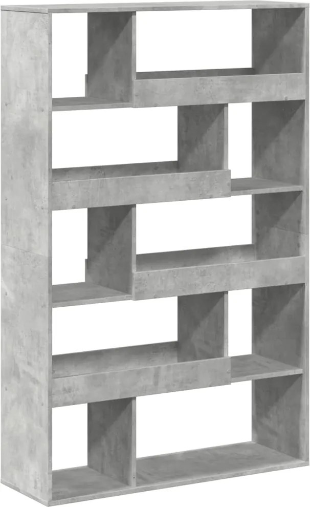 Knihovna betonově šedá 100 x 33 x 156,5 cm kompozitní dřevo 3309342