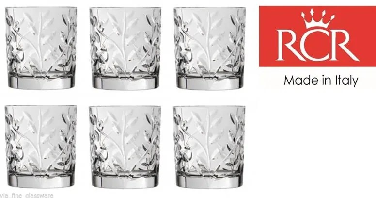 RCR LAURUS SKLENICE NA WHISKY 330ML SADA 6 KS