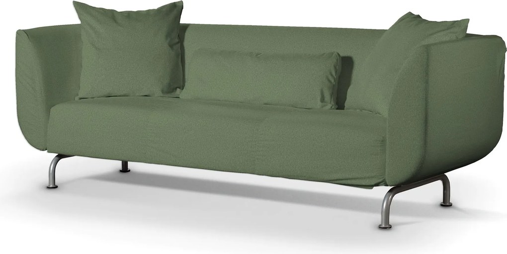 Potah na pohovku Stromstad 3-místná barva zelená látka pletený vzor