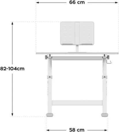 Dětský rostoucí psací stůl Mark Adler Study 3.0 Grey