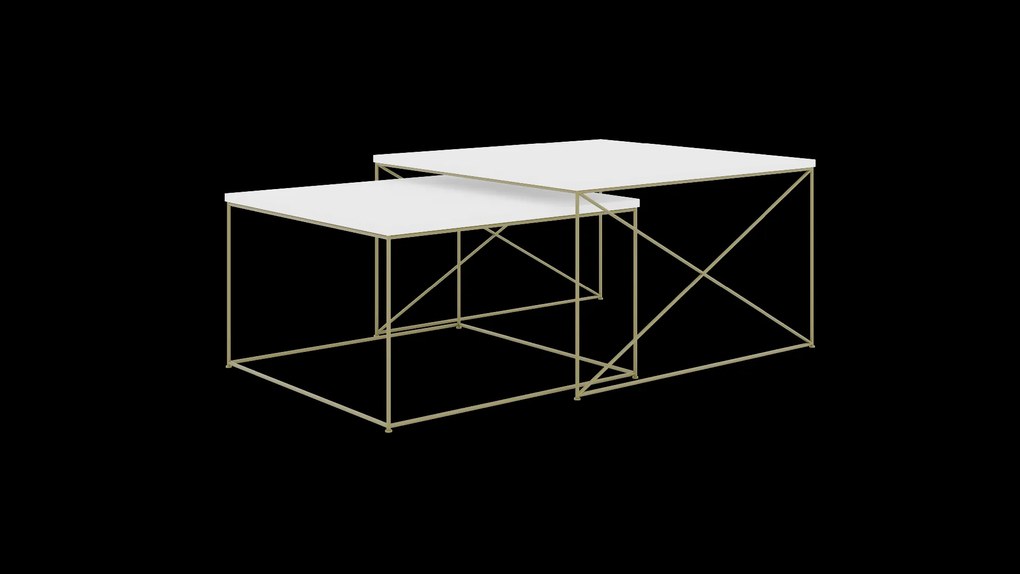 ADRK Furniture Konferenční stolek 2v1 Licco CT-LIC-G-WM