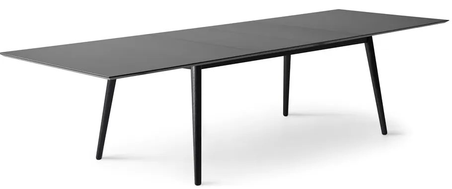 Černý rozkládací jídelní stůl s černou deskou 90x165 cm Meza – Hammel Furniture