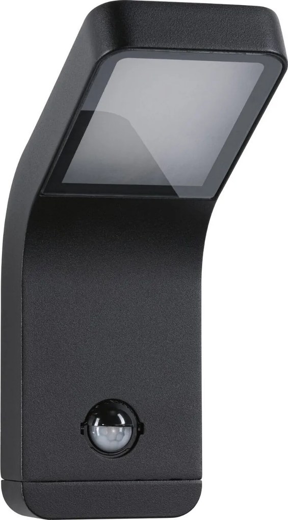 P 94745 LED venkovní nástěnné svítidlo Kulma pohybové čidlo IP44 90x174mm 3000K 7,5W 230V antracit hliník - PAULMANN