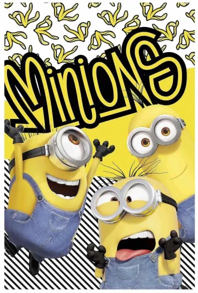 Jerry Fabrics Dětská fleecová deka Mimoni 2 Banana! 100x150 cm