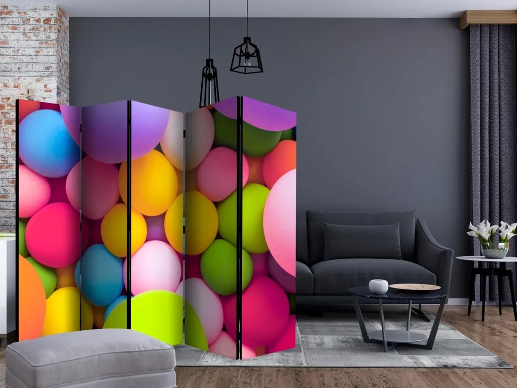 Paraván - Colourful Balls II [Room Dividers]