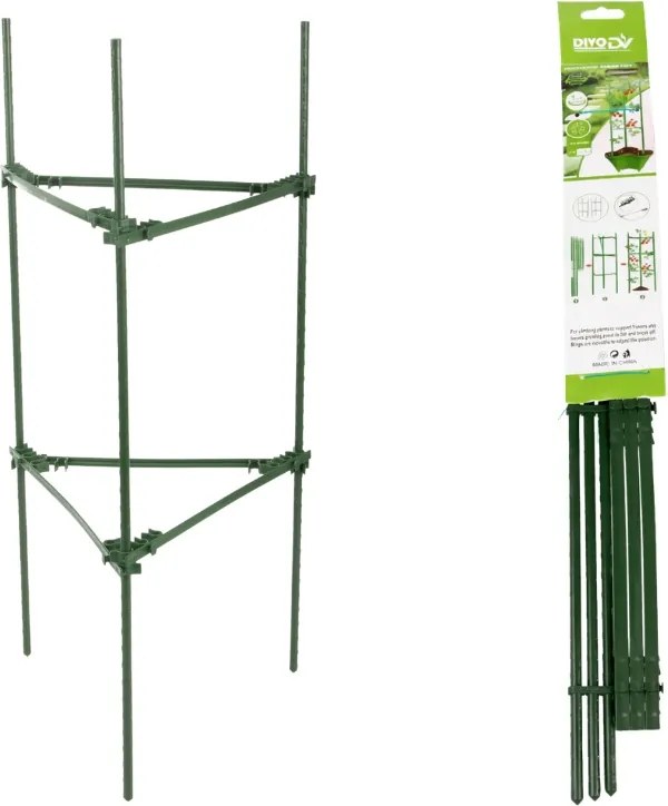 Trojúhelníková opěrka pro rostliny, 90 cm, stabilní, do zahrady a na zahrádku, divodv