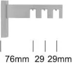URBÁNEK Garnýže Flat - držák 3 tyč