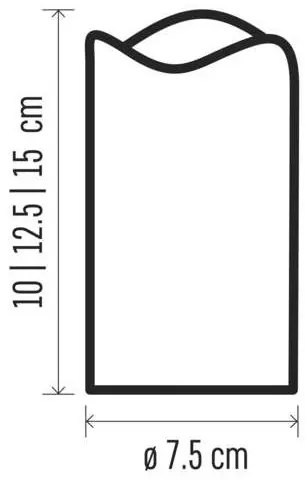 SADA 3x LED Vánoční dekorace 3xLED/3x3AAA + dálkové ovládání