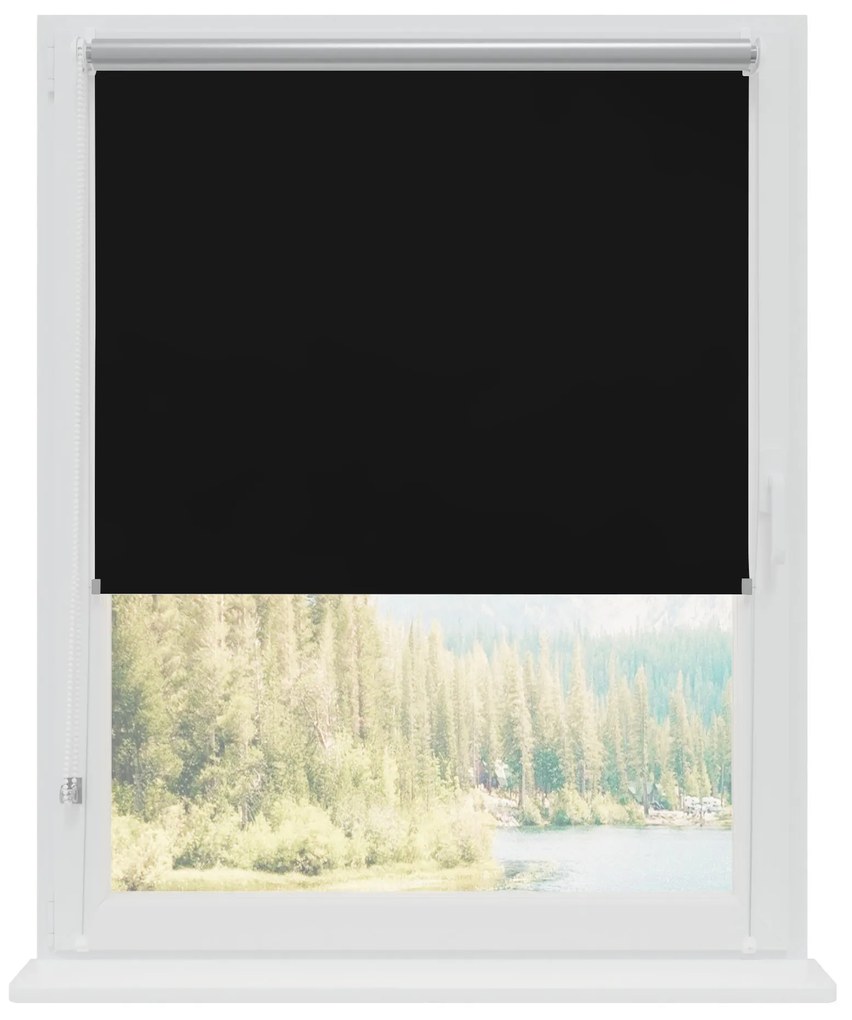 Termoizolační roleta neinvazivní Black Silver 43x220 cm