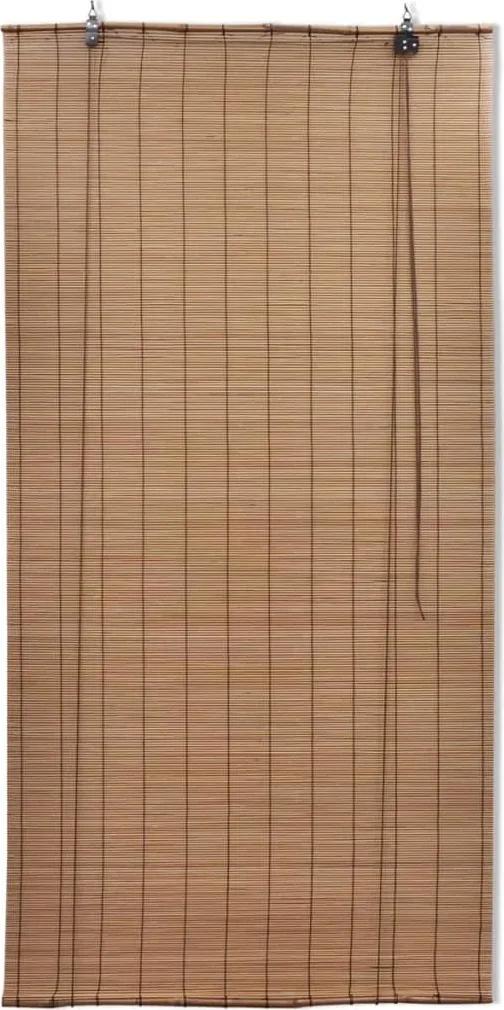 vidaXL Zatemňovací rolety z bambusu 2 ks hnědé 120 x 220 cm [3057520]