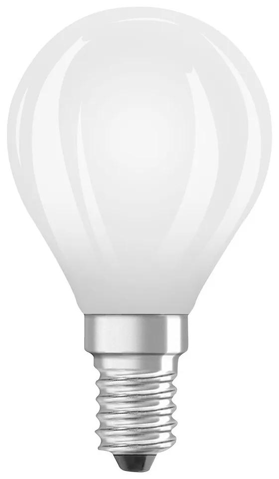 Stmívatelná LED matná žárovka E14 6,5 W CLASSIC P, teplá bílá