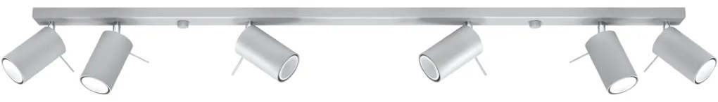 Sollux Lighting Stropní svítidlo RING 6L šedé