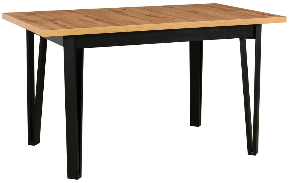 Jídelní stůl Paco 5 Zvolte barvu horní desky: Bílý (borovice andersen), Zvolte barvu nožek: Černá