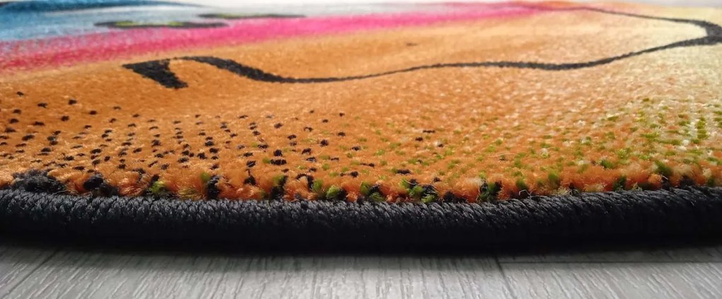 Dětský kulatý kusový koberec Kolibri 11087-160 k