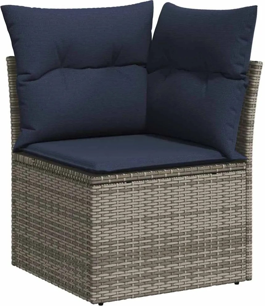 Set pohovek 10 ks Šedá Polyester 3345885
